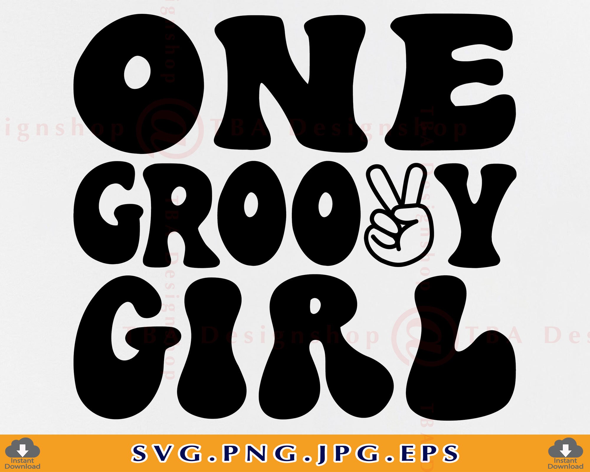 One Groovy Girl Svg 1st Birthday Girl Svg 1 Birthday T Etsy