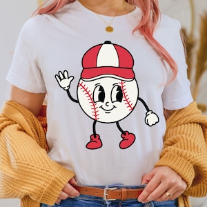 Baseball SVG, Vintage Baseball Cartoon SVG, Baseball Kids Shirt, Retro ...
