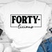 Forty-licious SVG 40th Birthday Shirt SVG 40 Birthday SVG - Etsy