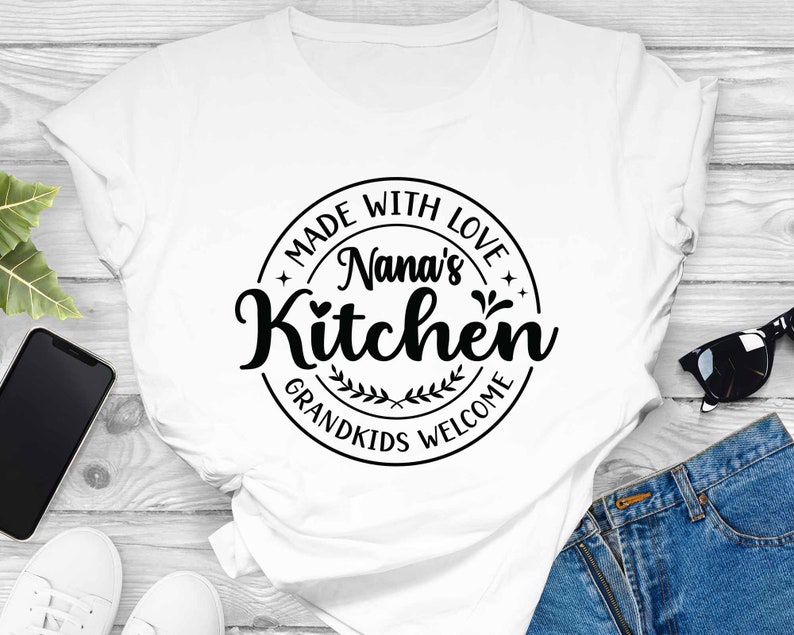 Nana's Kitchen SVG, Grandkids Welcome Sign, Cricut Cut File (digital ...