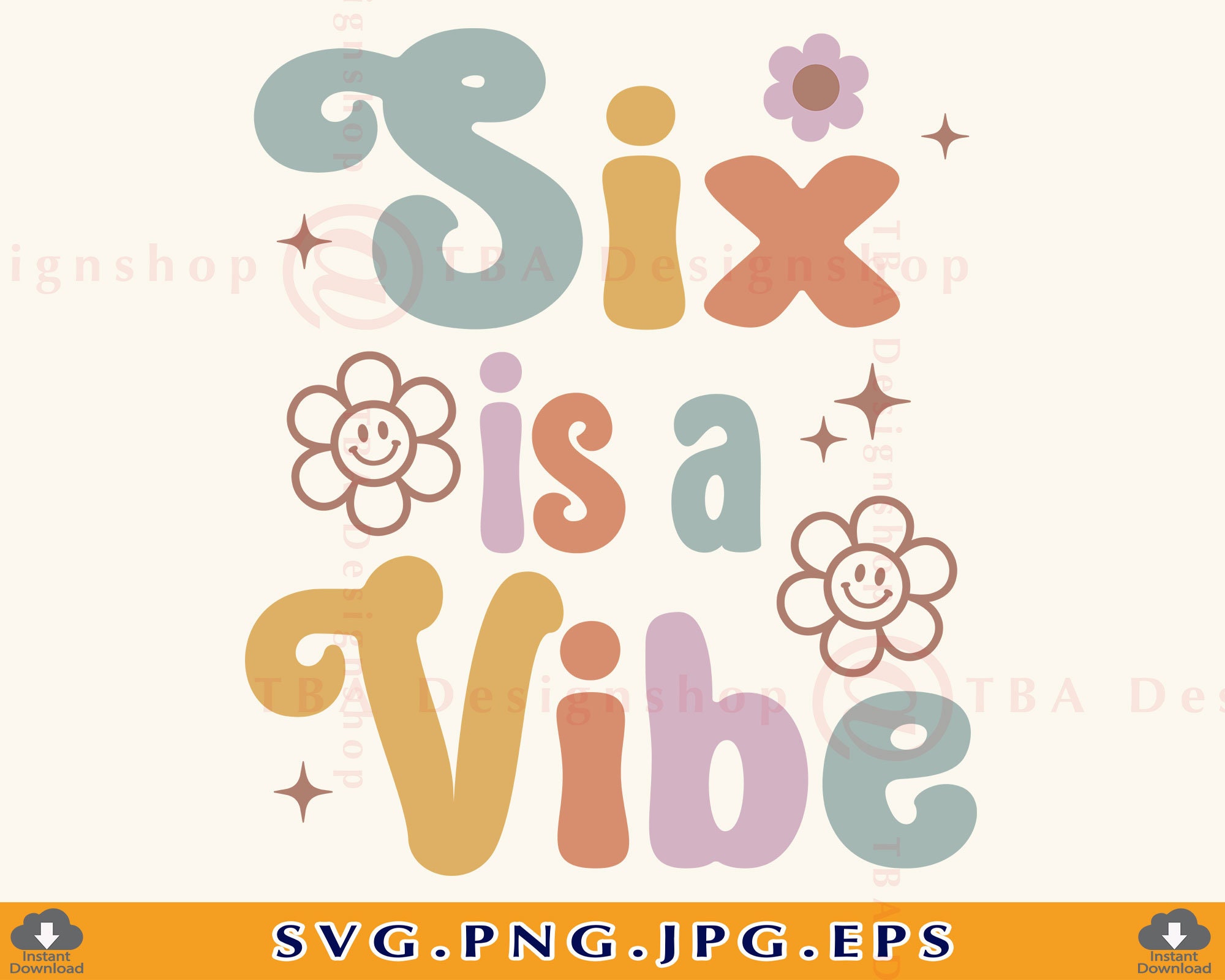 6 Birthday SVG Six is A Vibe 6th Birthday SVG 6 Birthday - Etsy Canada