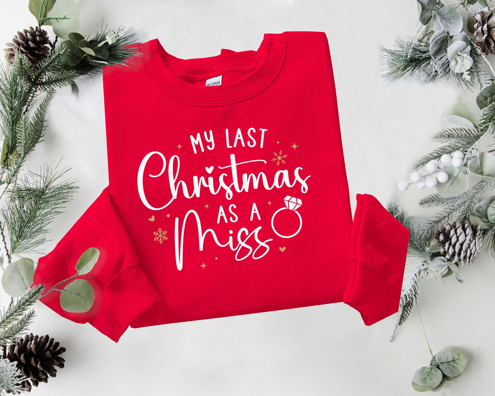 Last Christmas as a Miss SVG, Bride to Be, Engagement Gift (digital ...