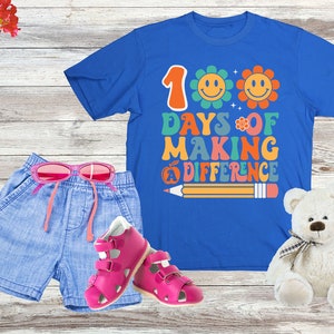 100 Days of Making A Difference SVG, 100 Days of School SVG, 100th Day ...