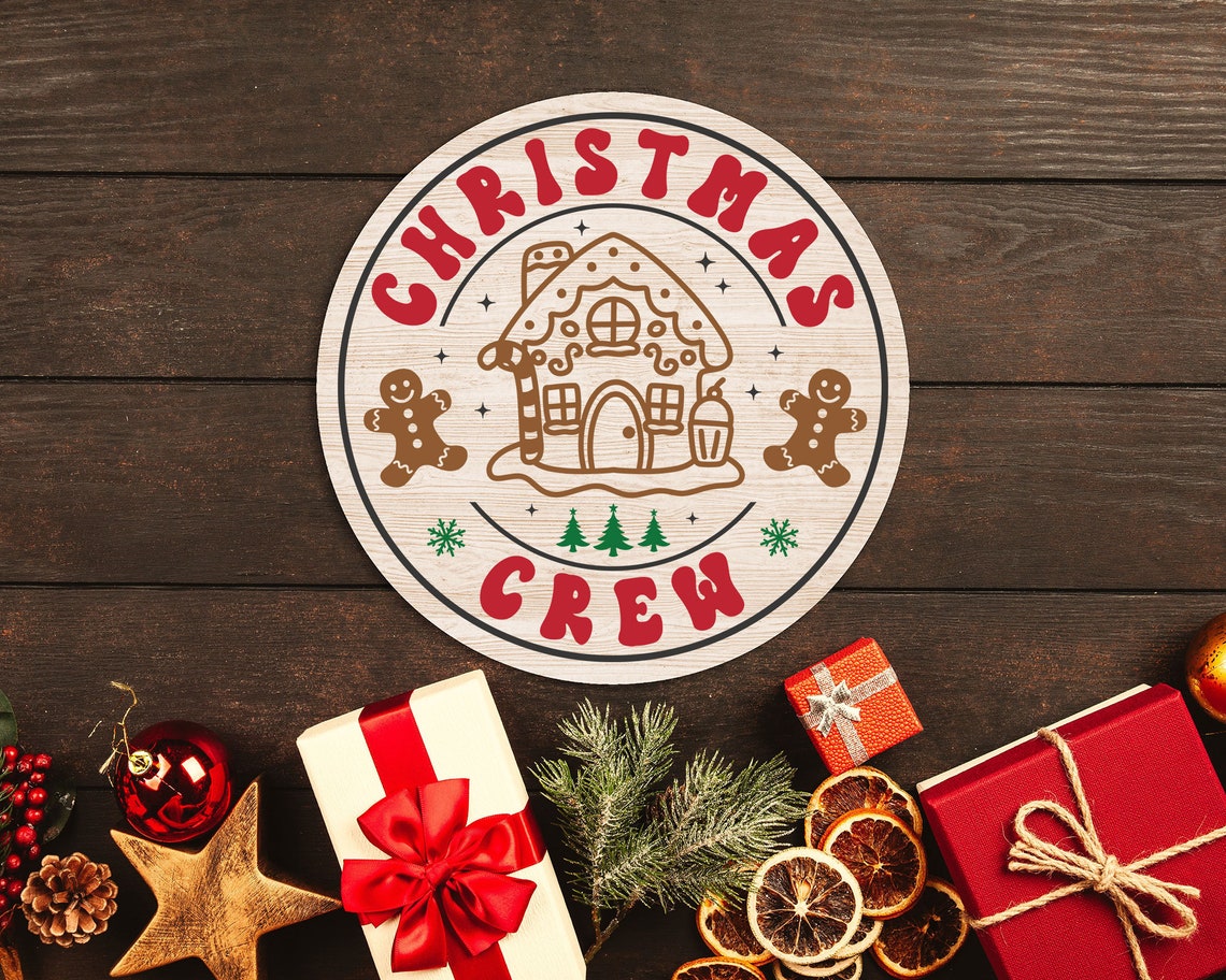 Christmas Crew Gingerbread House (svg, Png, Jpg, Eps) (digital Download ...