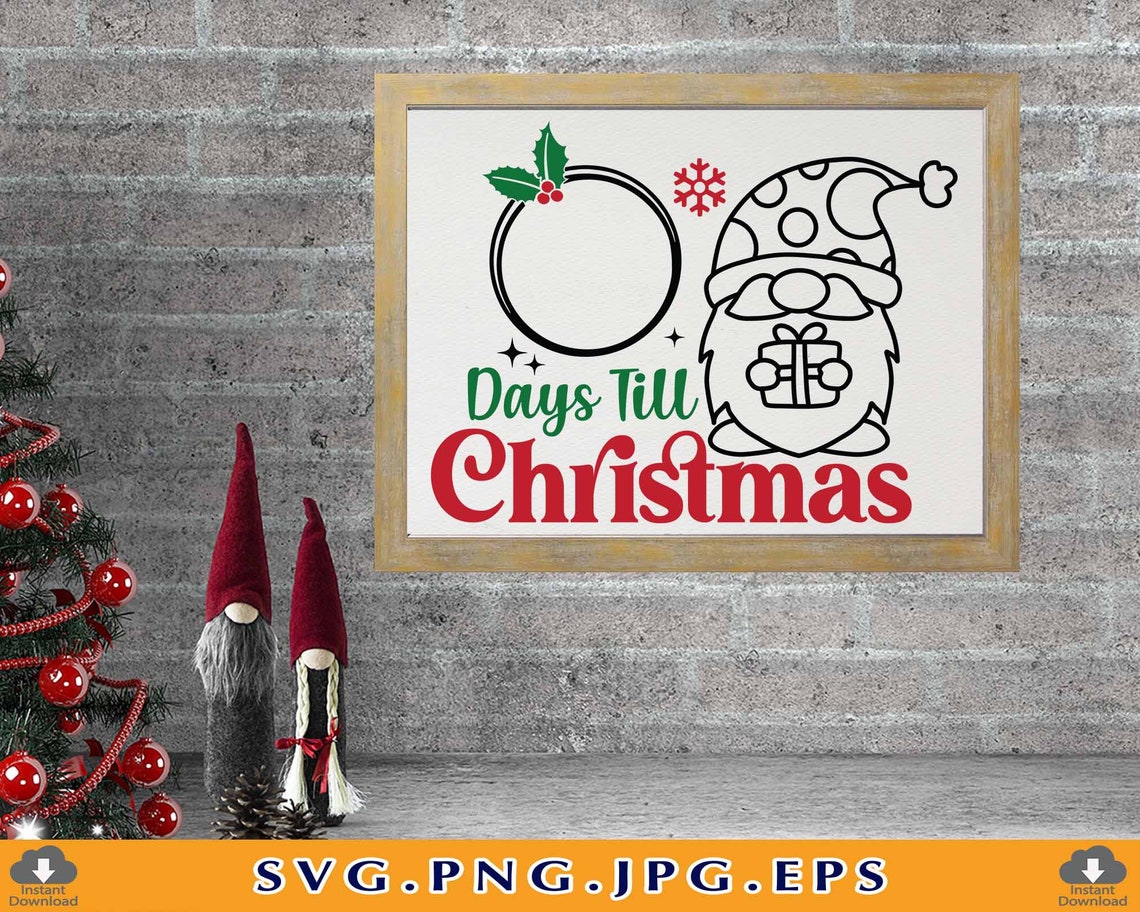 Days Till Christmas Svg Countdown to Christmas SVG Christmas | Etsy