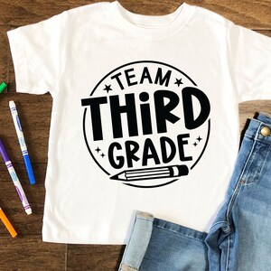 Team Third Grade SVG, Third Grade Shirt SVG, 3rd Grade Gift SVG, 3rd ...