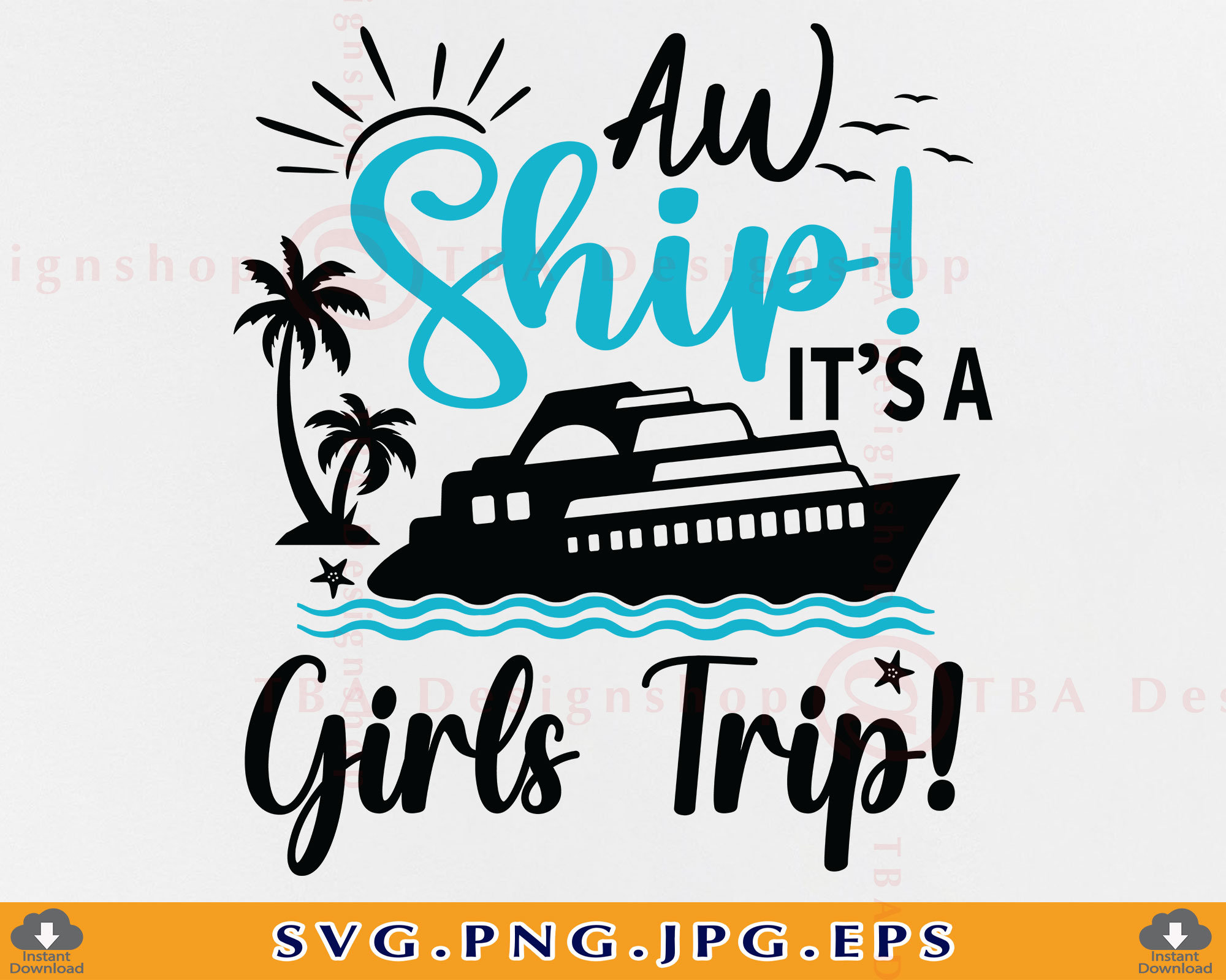 Aw Ship It's A Girls Trip Svg Cruise Girls Trip SVG - Etsy