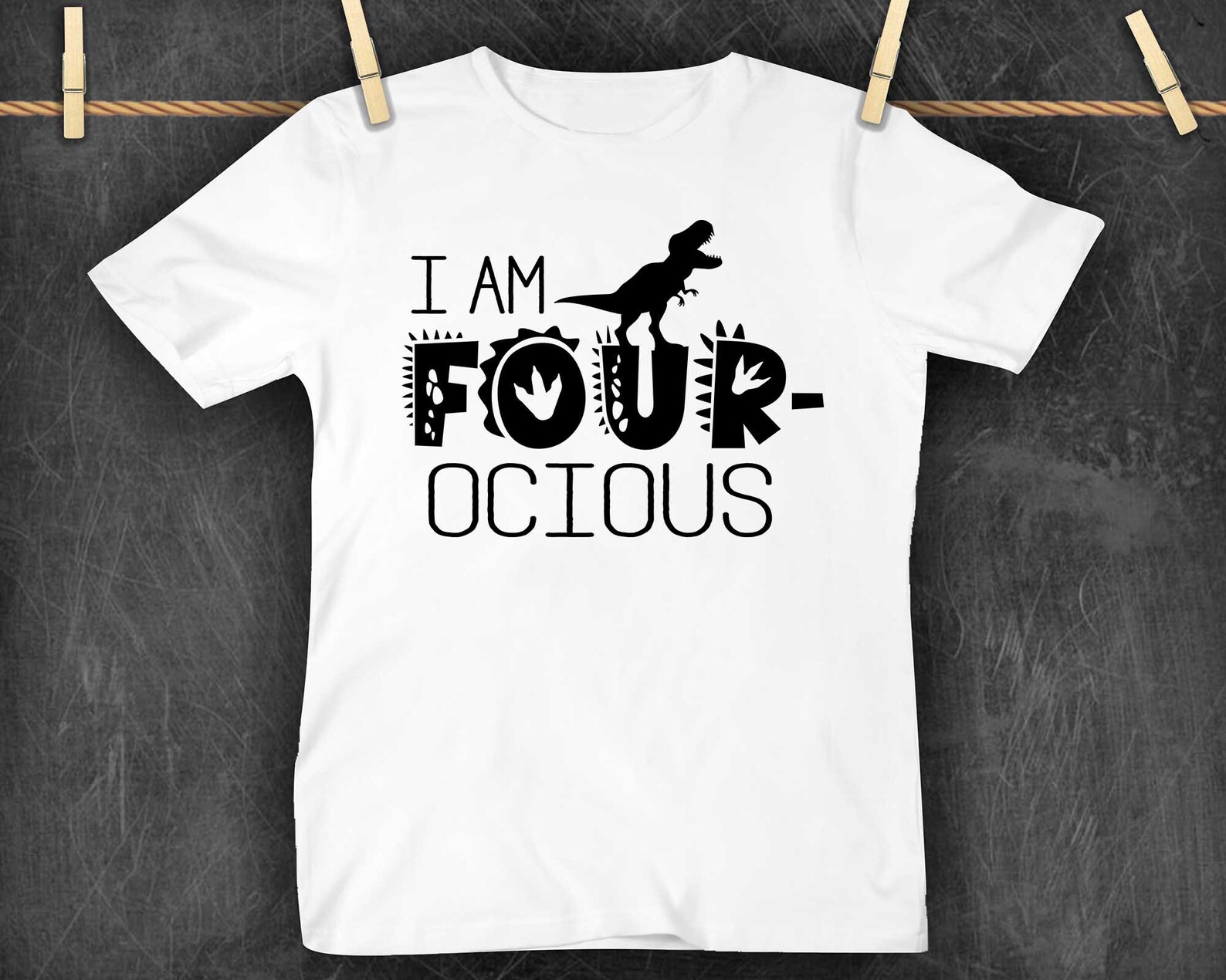 Im Fourocious Svg 4th Birthday Dinosaur SVG Four Birthday | Etsy