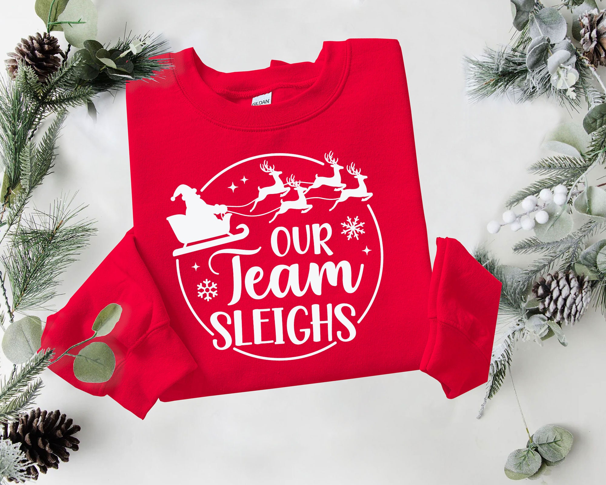Office Christmas Gifts SVG Our Team Sleighs Svg Christmas - Etsy