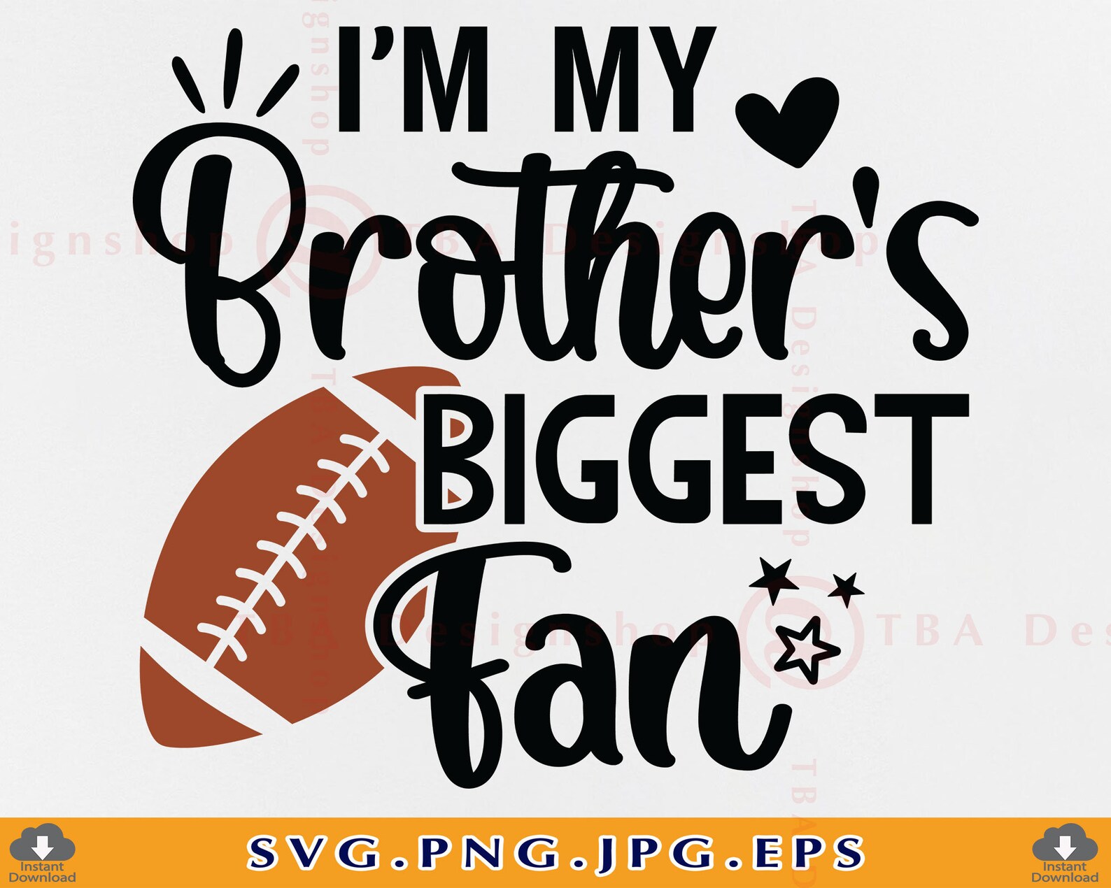 Football Brother SVG Football Sister SVG Im My Brothers - Etsy