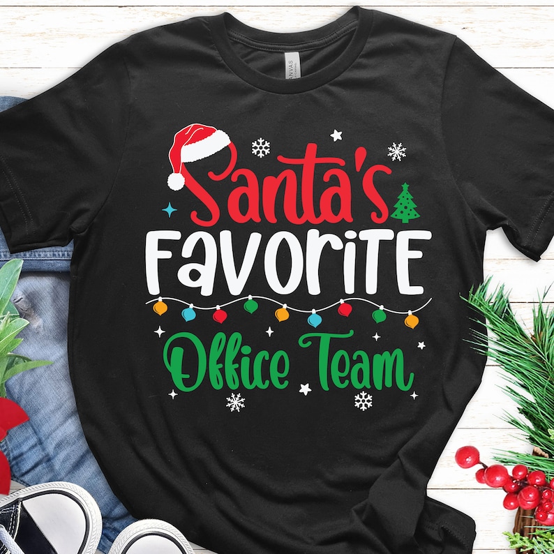 Christmas Office Team SVG PNG, Santa's Favorite, Christmas Matching ...