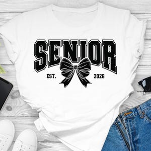 Coquette Senior 2026 Pink Bow SVG, PNG, Cricut Files - Etsy