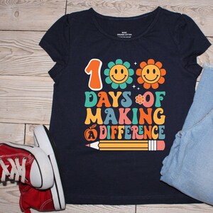 100 Days of Making A Difference SVG, 100 Days of School SVG, 100th Day ...
