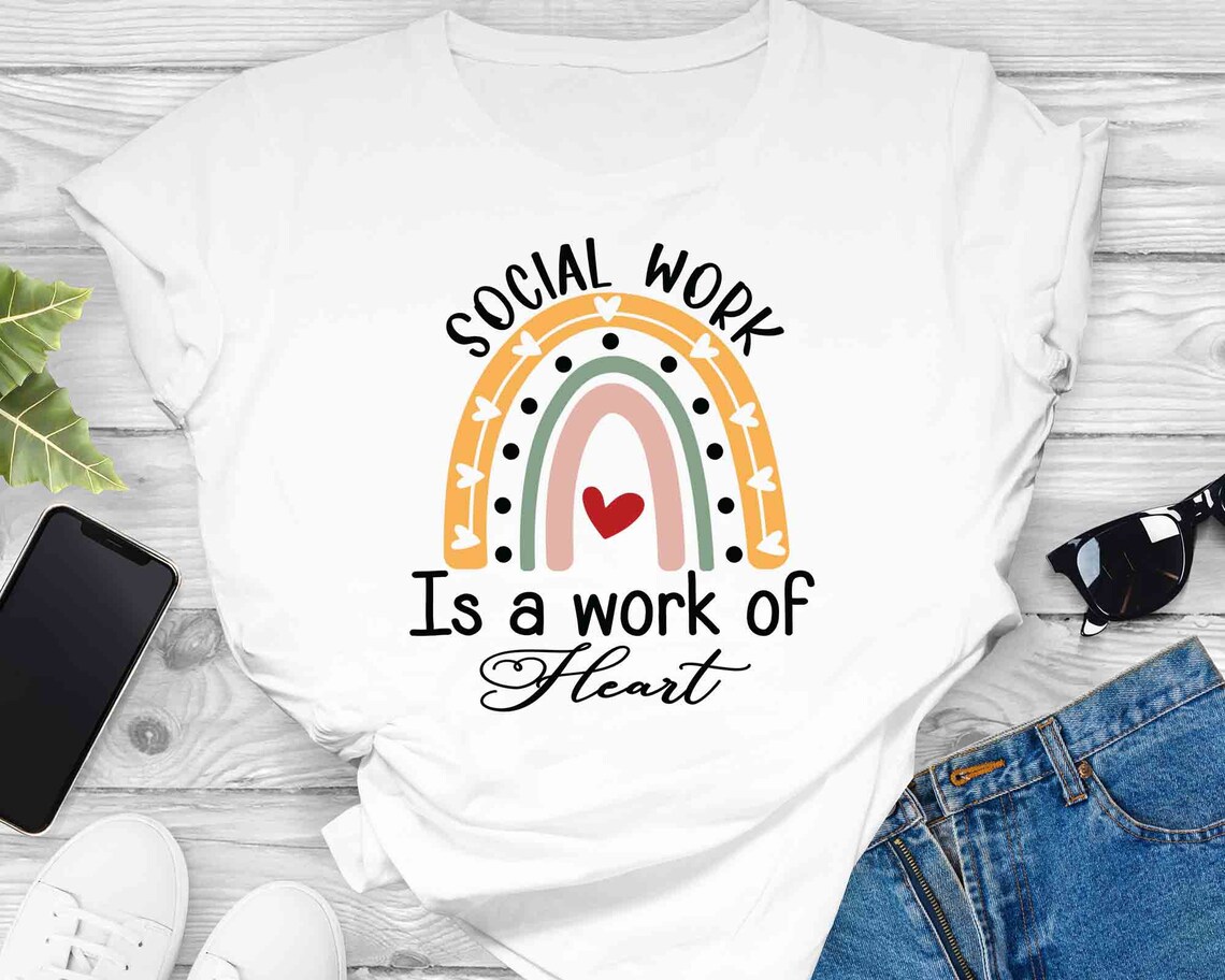 Social Work is a Work of Heart Svg Social Worker Gift SVG - Etsy