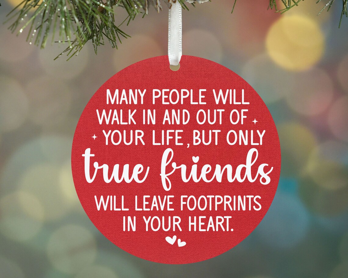 Friends Christmas Ornament SVG Friendship Christmas Gift SVG - Etsy