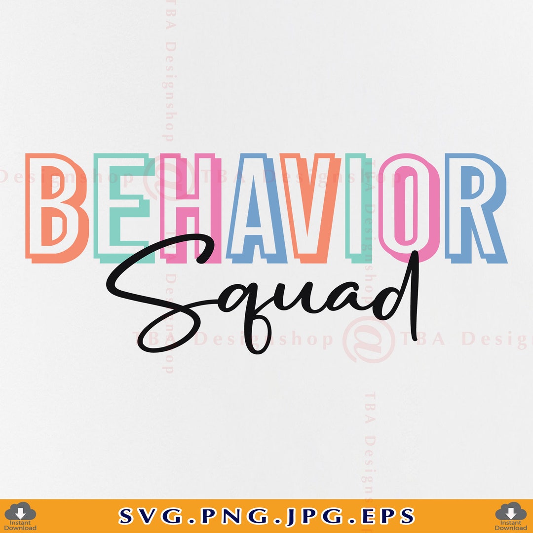 Behavior Squad SVG, Behavior Therapist Shirt SVG, Autism Shirt Svg, ABA ...