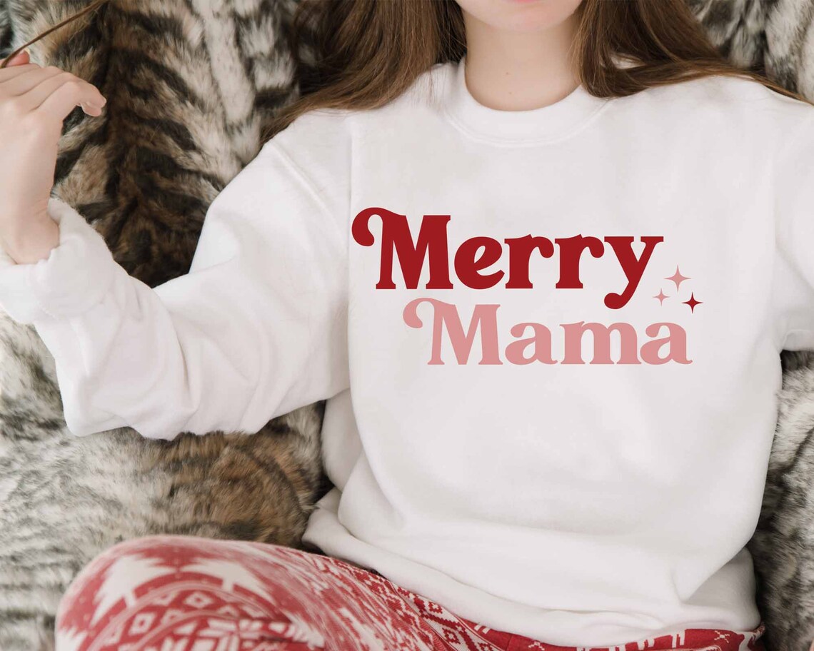 Merry Mama Merry Mini SVG Mama & Mini Holiday Matching Mommy - Etsy
