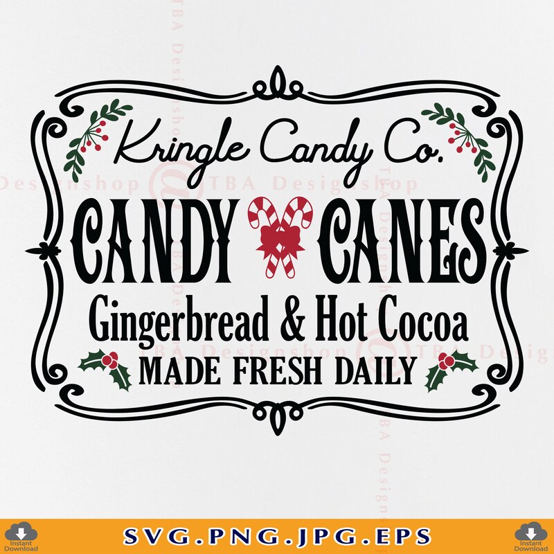 Candy Cane Co Design - Etsy