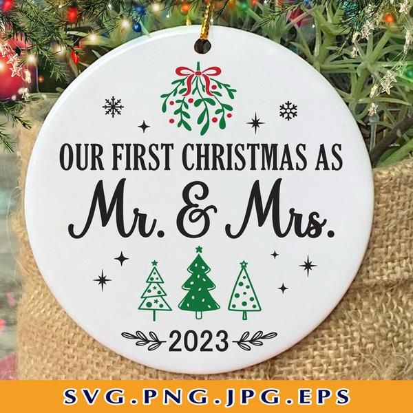 Mr and Mrs Ornament - Etsy