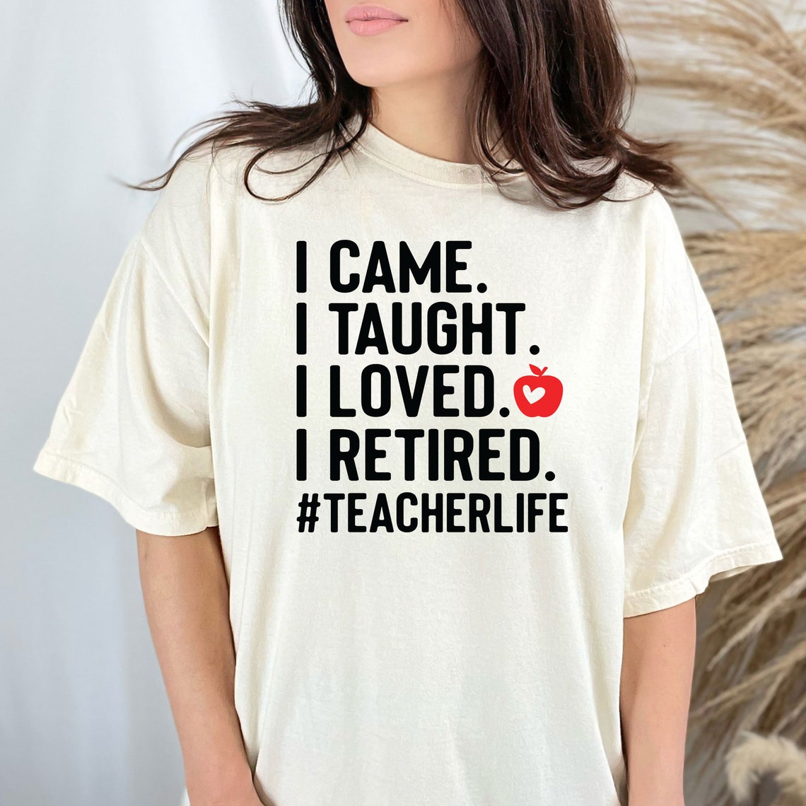 Retired Teacher SVG, I Came I Taught I Loved (cut Files) - Etsy
