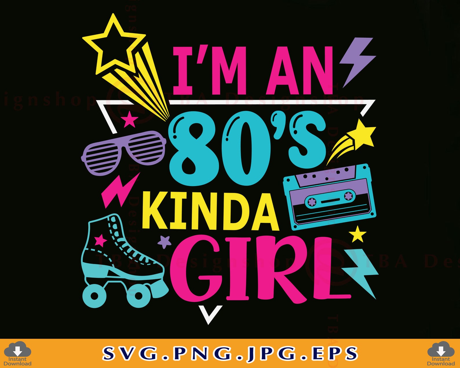 80's SVG I'm an 80s Kinda Girl SVG 1990s Cassette - Etsy UK