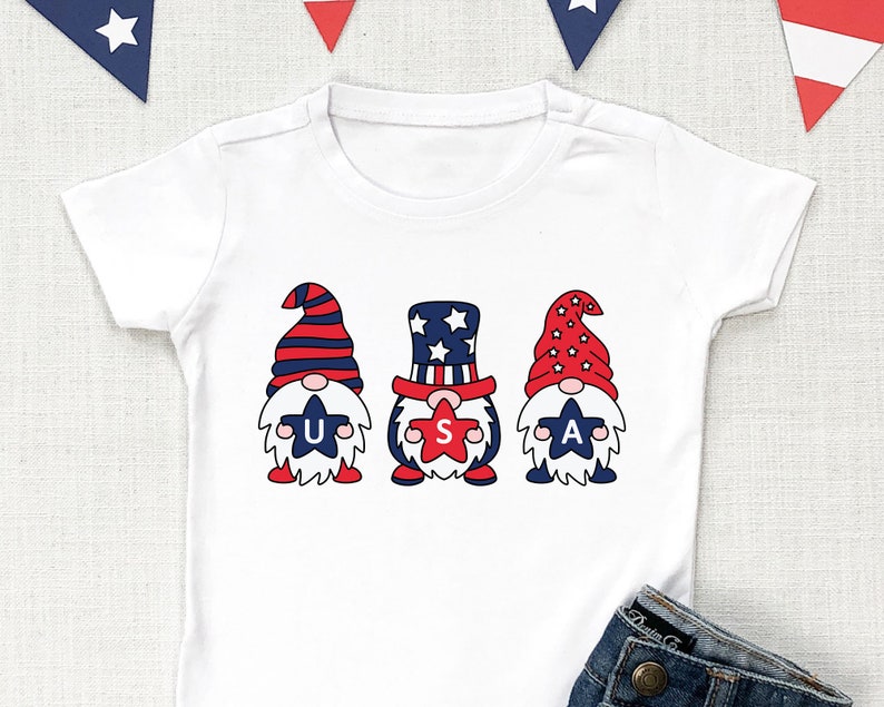 4th of July Gnomes SVG, Gnome Fourth of July SVG, 4th of July Shirt SVG ...