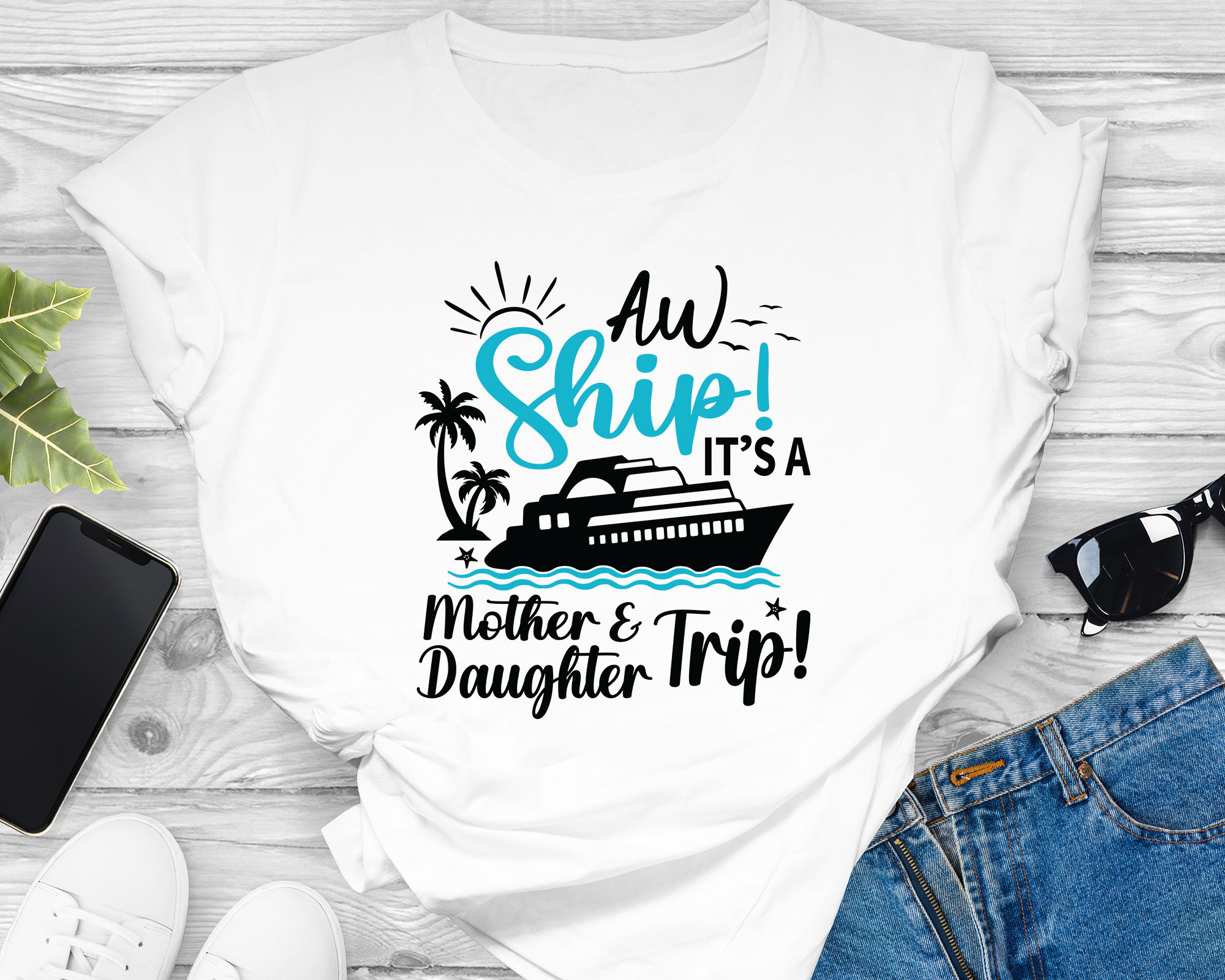 Aw Ship It's A Mother Daughter Trip Svg Cruise Ship SVG - Etsy Australia