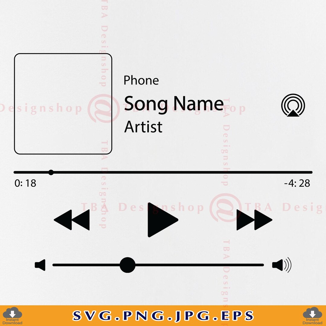 Audio Control Buttons Svg, Music Player Buttons Svg, Spotify Music ...
