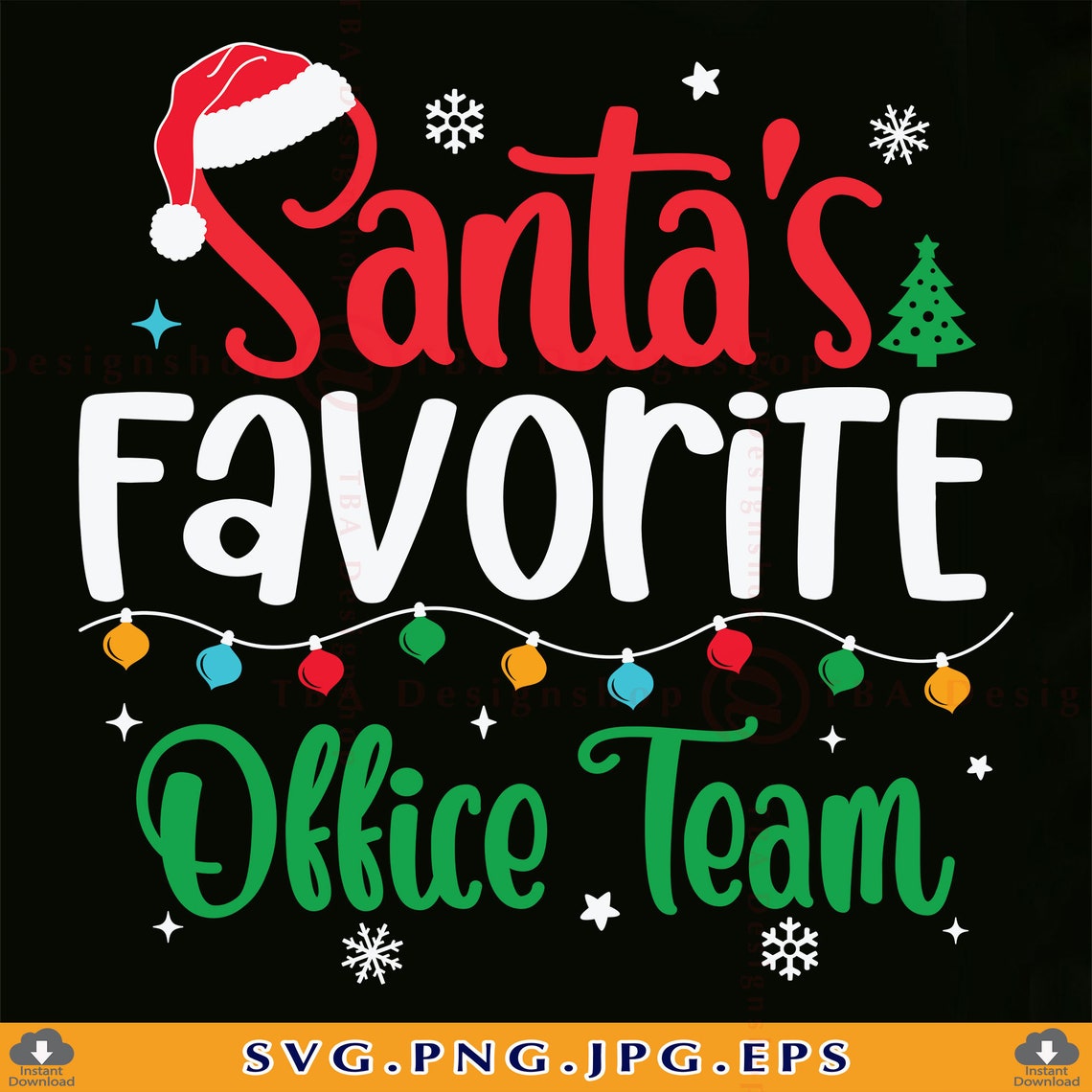 Christmas Office Team SVG, Santa's Favorite (digital Download) - Etsy