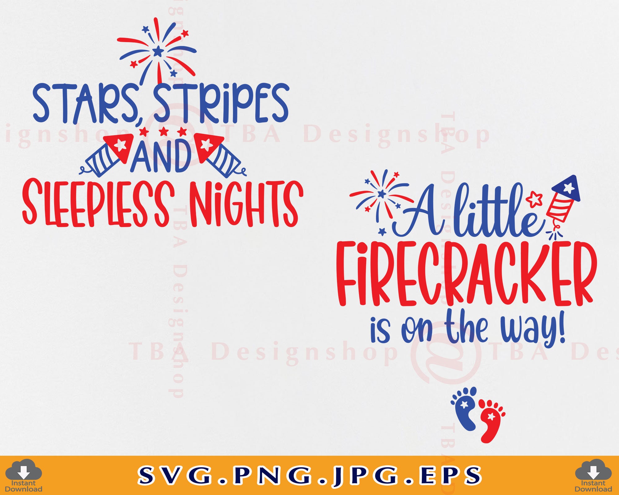 Little Firecracker on the Way SVG Couples 4th of July - Etsy