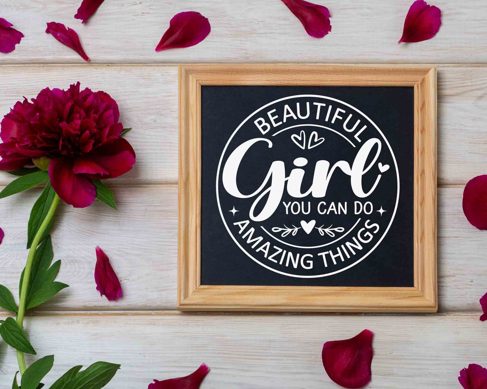 Girl Nursery SVG: Inspirational Quote, Cricut Cut Files (digital ...