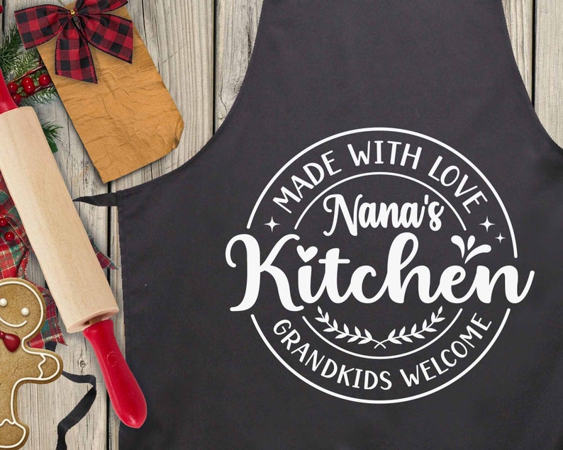 Nana's Kitchen SVG, Grandkids Welcome Sign, Cricut Cut File (digital ...