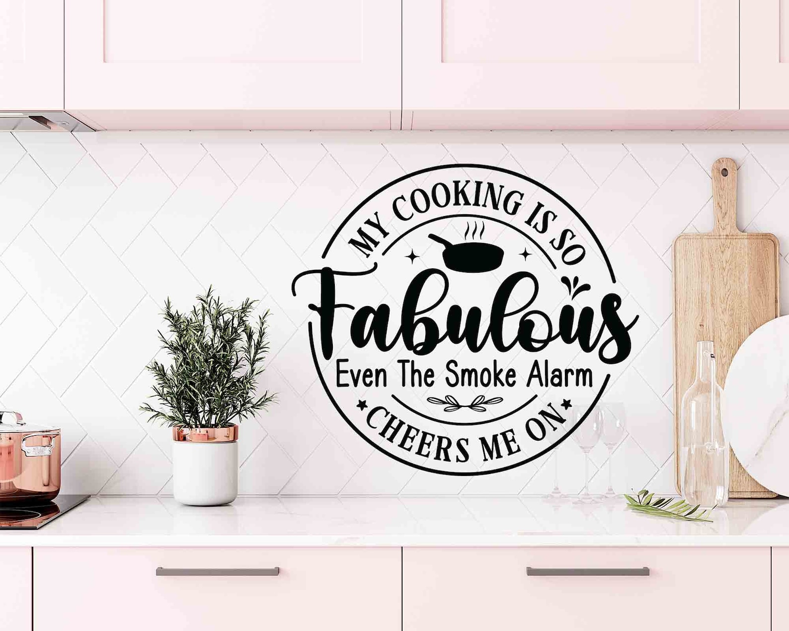 My Cooking is so Fabulous SVG Even My Smoke Alarm Cheers Me - Etsy