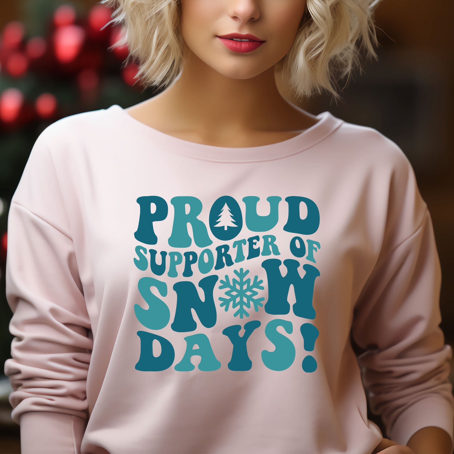 Proud Supporter of Snow Days SVG PNG, Teacher Christmas Gift (digital ...