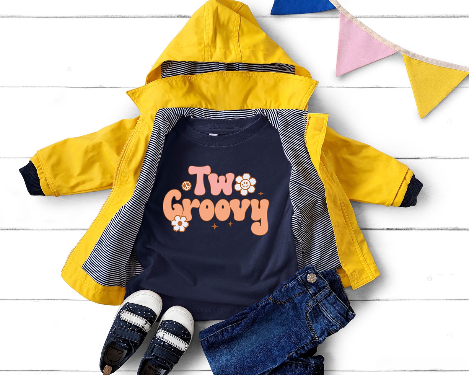 Two Groovy SVG 2nd Birthday Girl SVG 2 Birthday Shirt SVG - Etsy