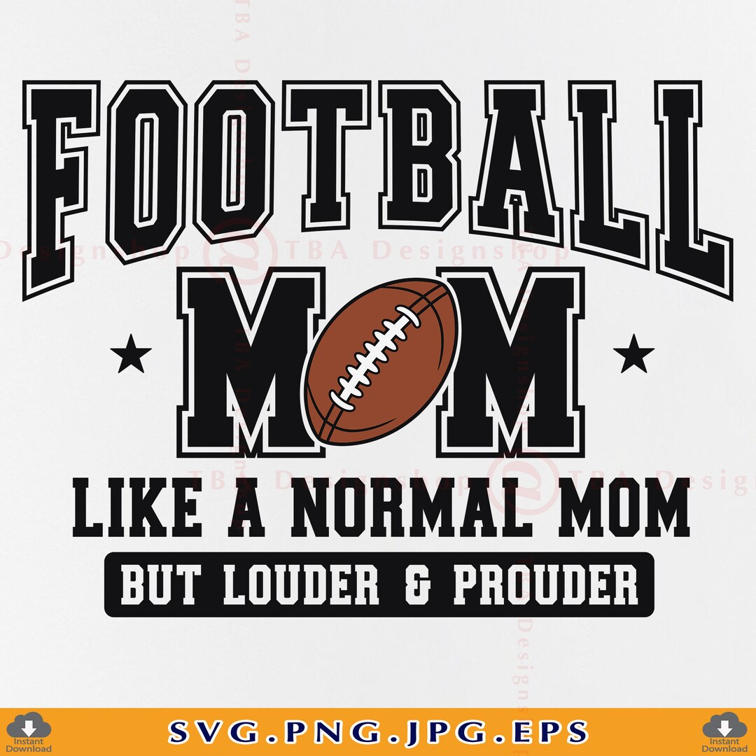 Football Mom SVG, Football Mama SVG, Football Mom Design, Football ...