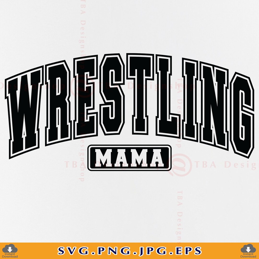 Wrestling Mama SVG, Sports Mom Shirt Design (digital Download) - Etsy
