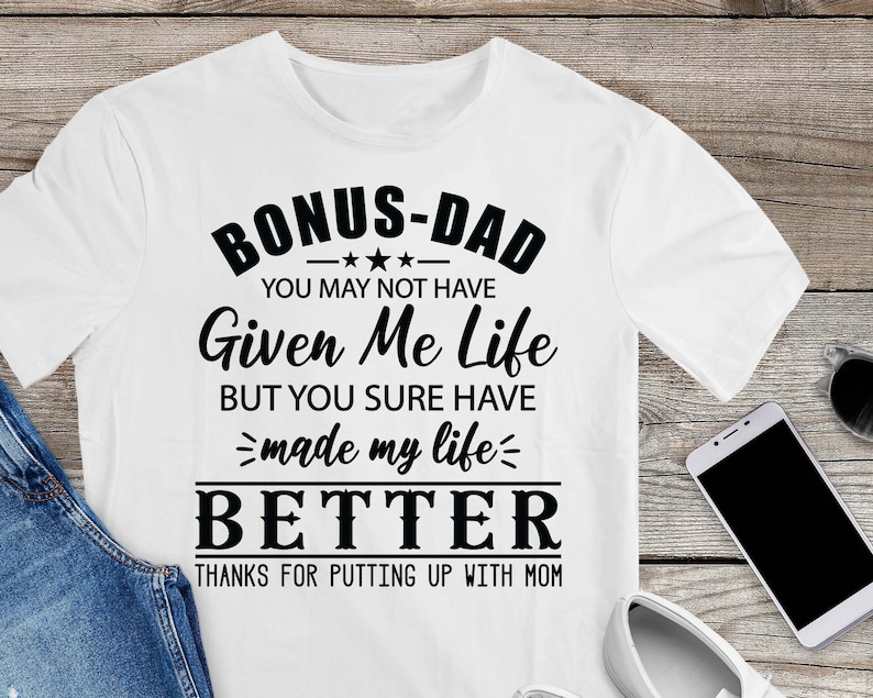 Bonus Dad SVG, Fathers Day Gift, Dad Shirt Design (digital Download) - Etsy