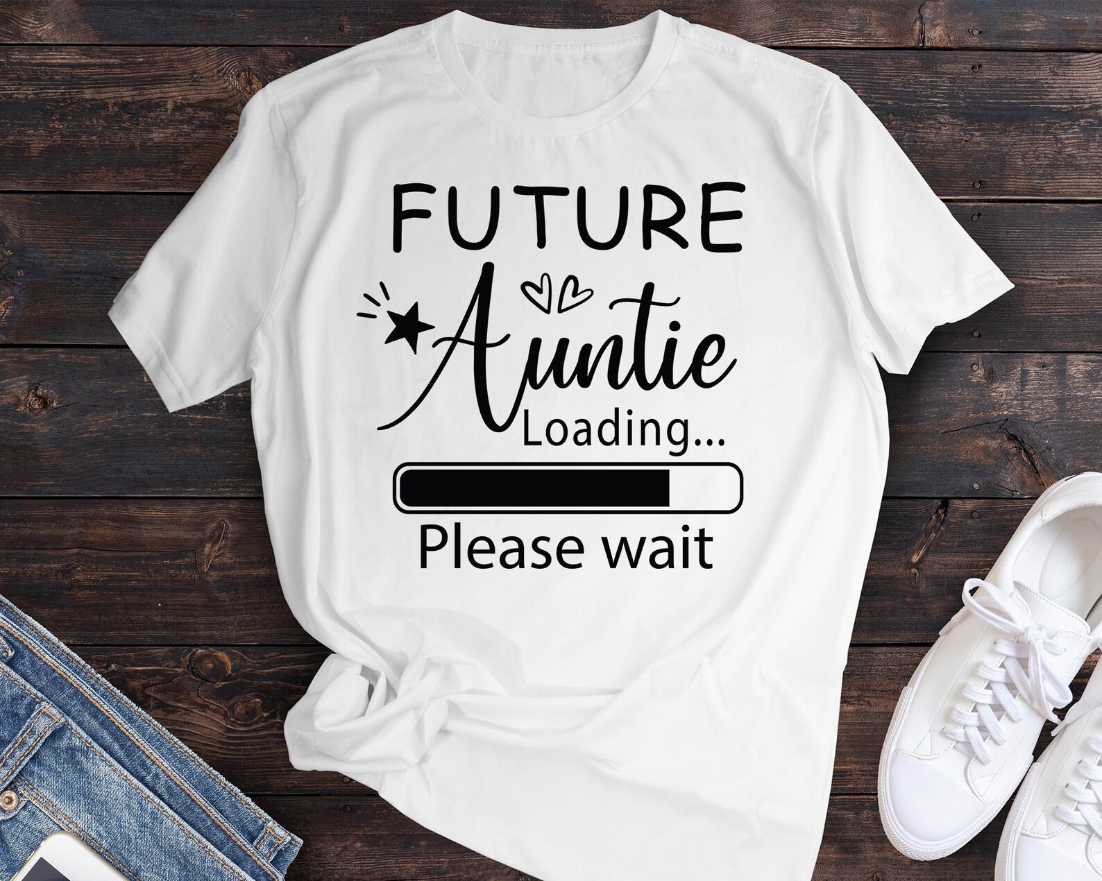 Future Auntie Loading Please Wait Svg Auntie SVG Aunt Svg | Etsy