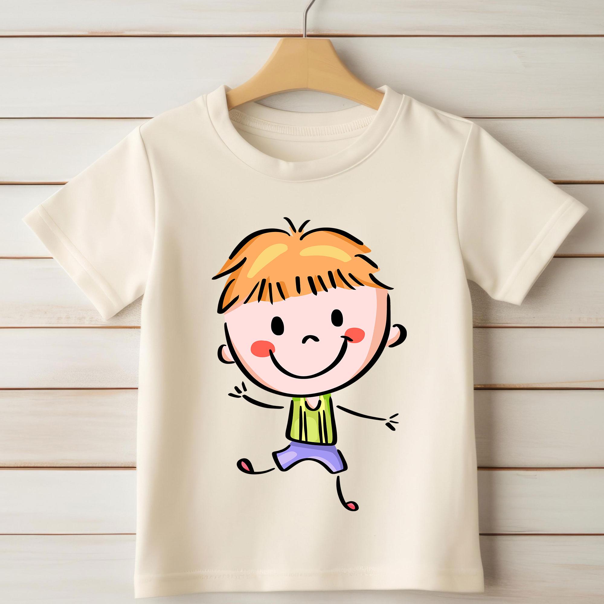 Doodle Kids Clipart, Hand Drawn Cartoon Style (SVG PNG) - Etsy