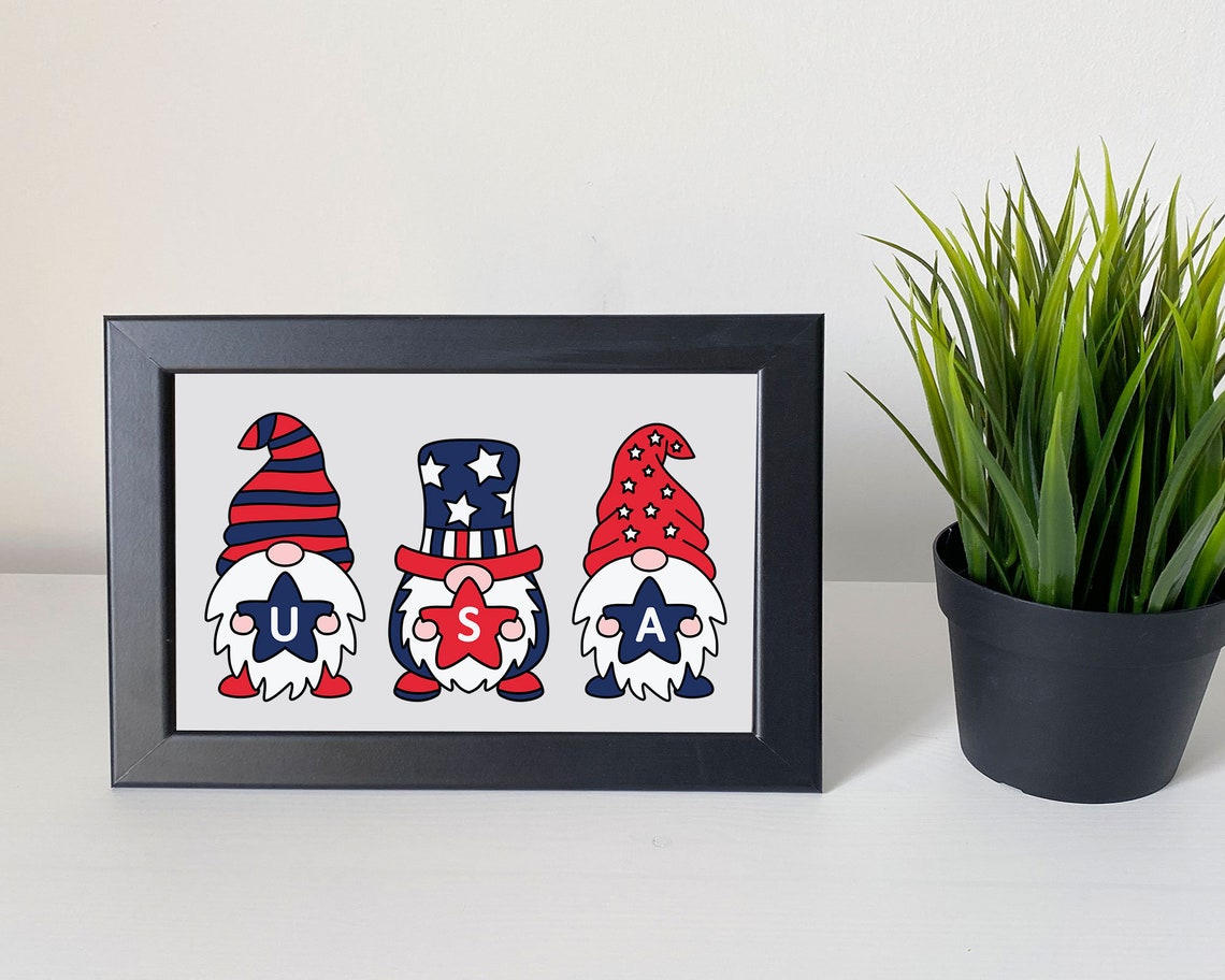 4th of July Gnomes SVG Gnome Fourth of July SVG 4th of July | Etsy
