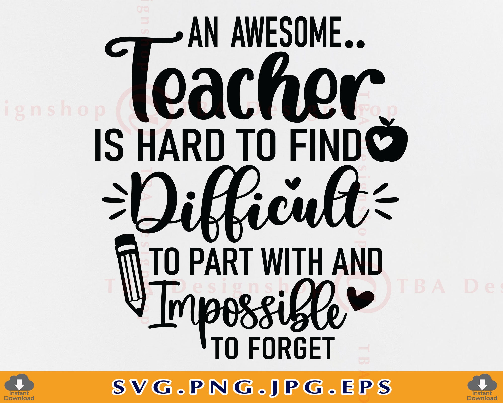 An Awesome Teacher is Hard to Find Svg Teacher Gift SVG - Etsy