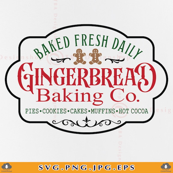 Gingerbread Sign - Etsy