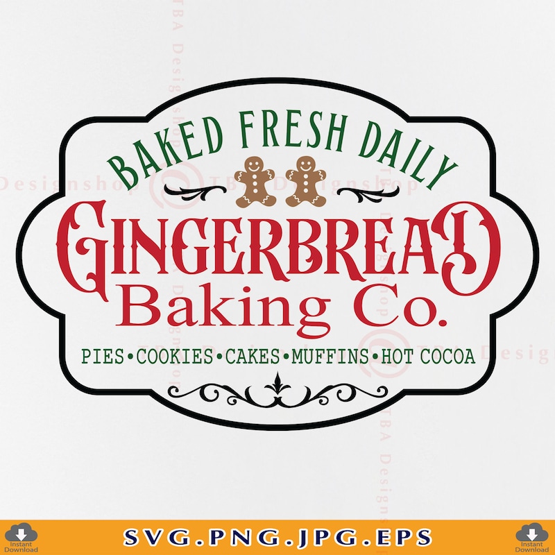 Gingerbread Sign - Etsy