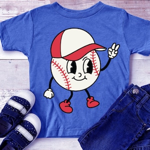 Baseball SVG, Vintage Baseball Cartoon SVG, Baseball Kids Shirt, Retro ...