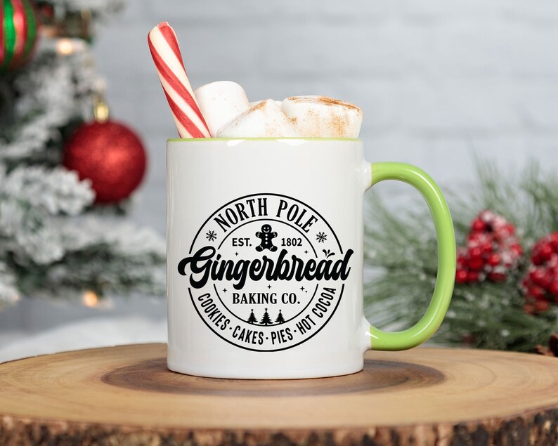 Gingerbread Svg North Pole Gingerbread Baking Co Svg Etsy