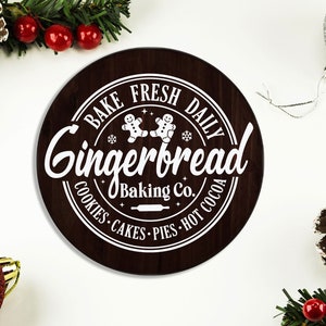 Gingerbread SVG, Gingerbread Baking Co SVG, Christmas Bakery Svg ...
