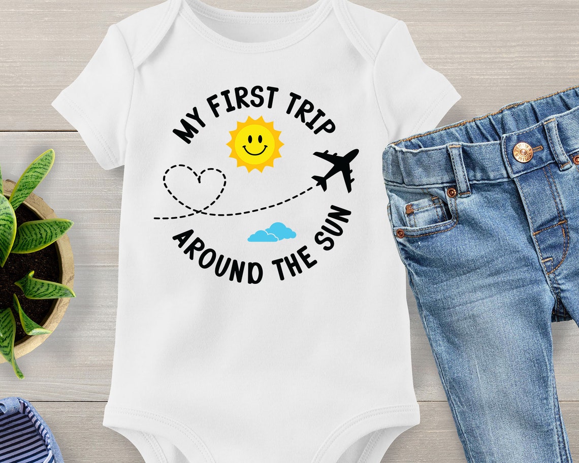 My First Trip Around The Sun Svg 1st Birthday Svg 1st Etsy