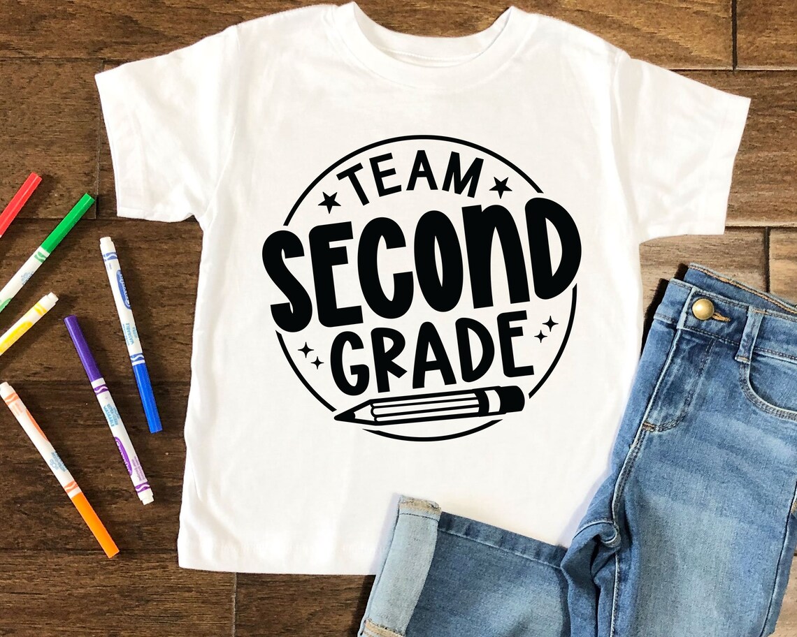 Team Second Grade SVG Second Grade Shirt SVG 2nd Grade Gift - Etsy
