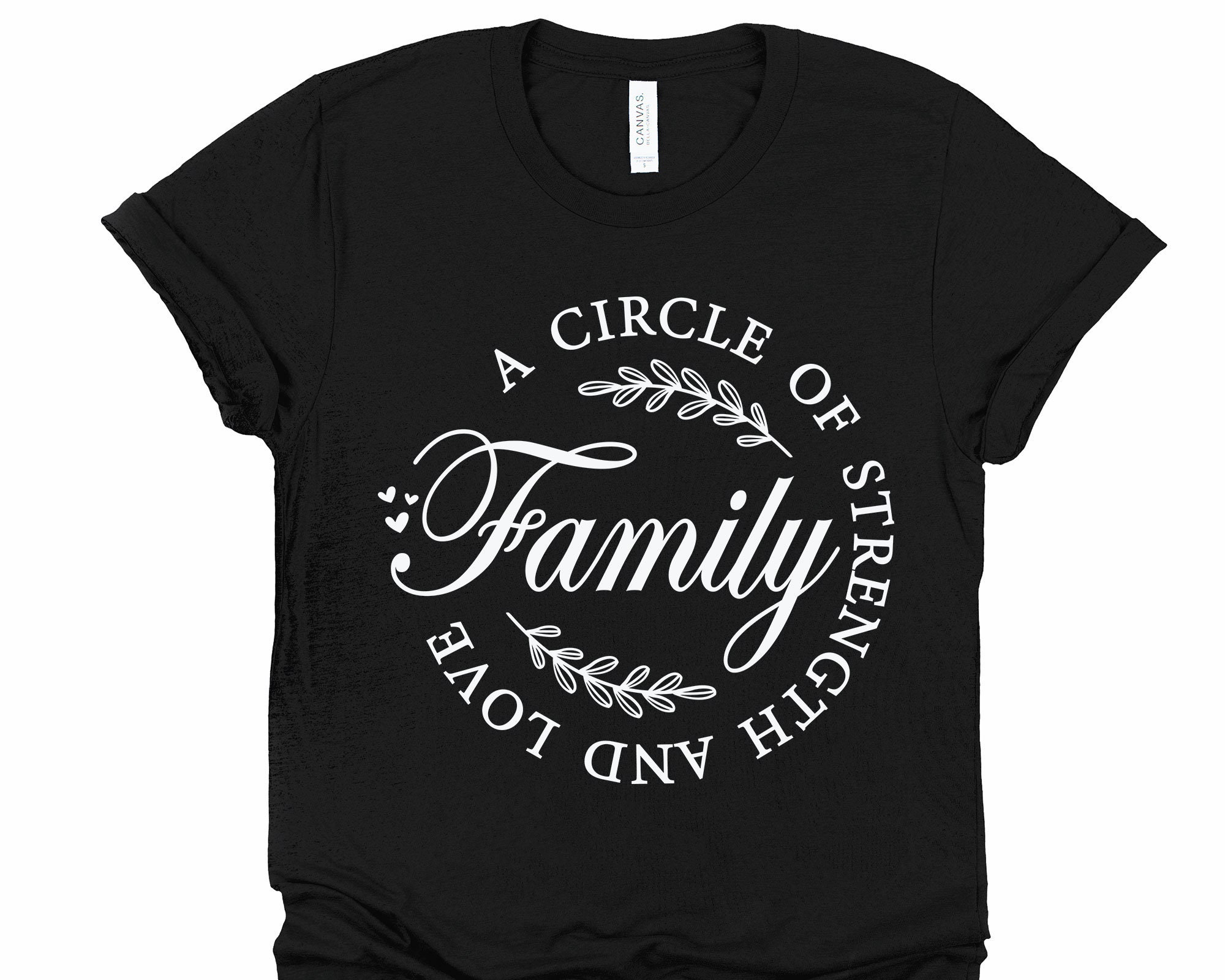 Family Circle SVG, Strength and Love Quote, Farmhouse Sign (digital ...